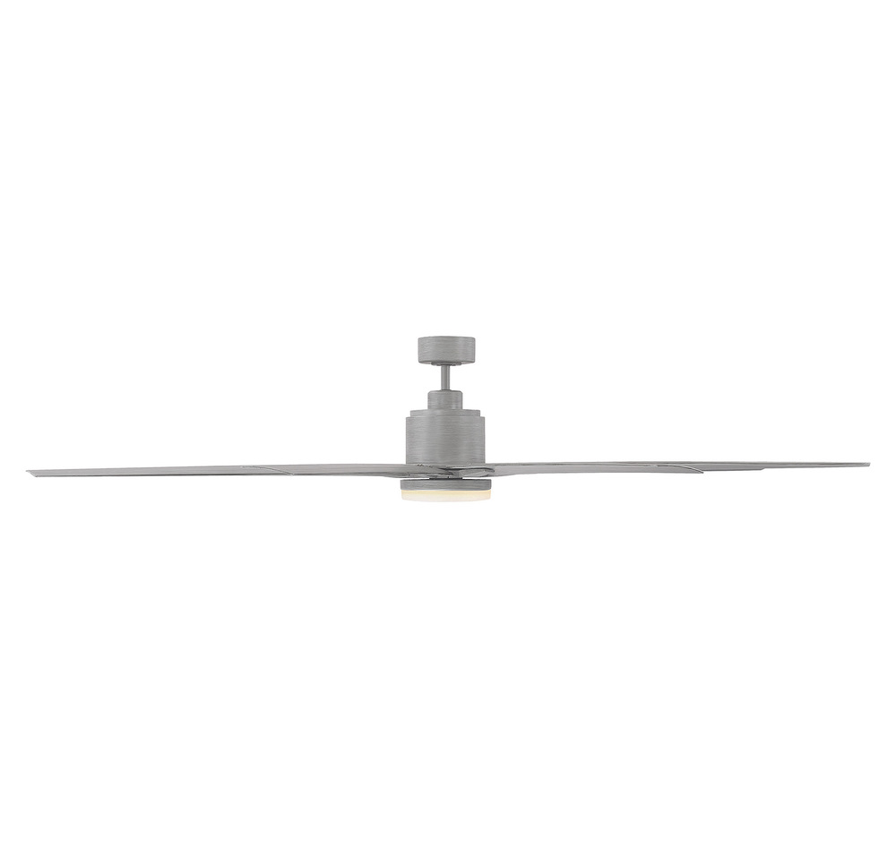 Bluffton 72" LED Ceiling Fan in Grey Wood : 1MRU0 | McManus